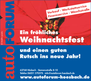 Weihnachtswünsche aus Hösbach